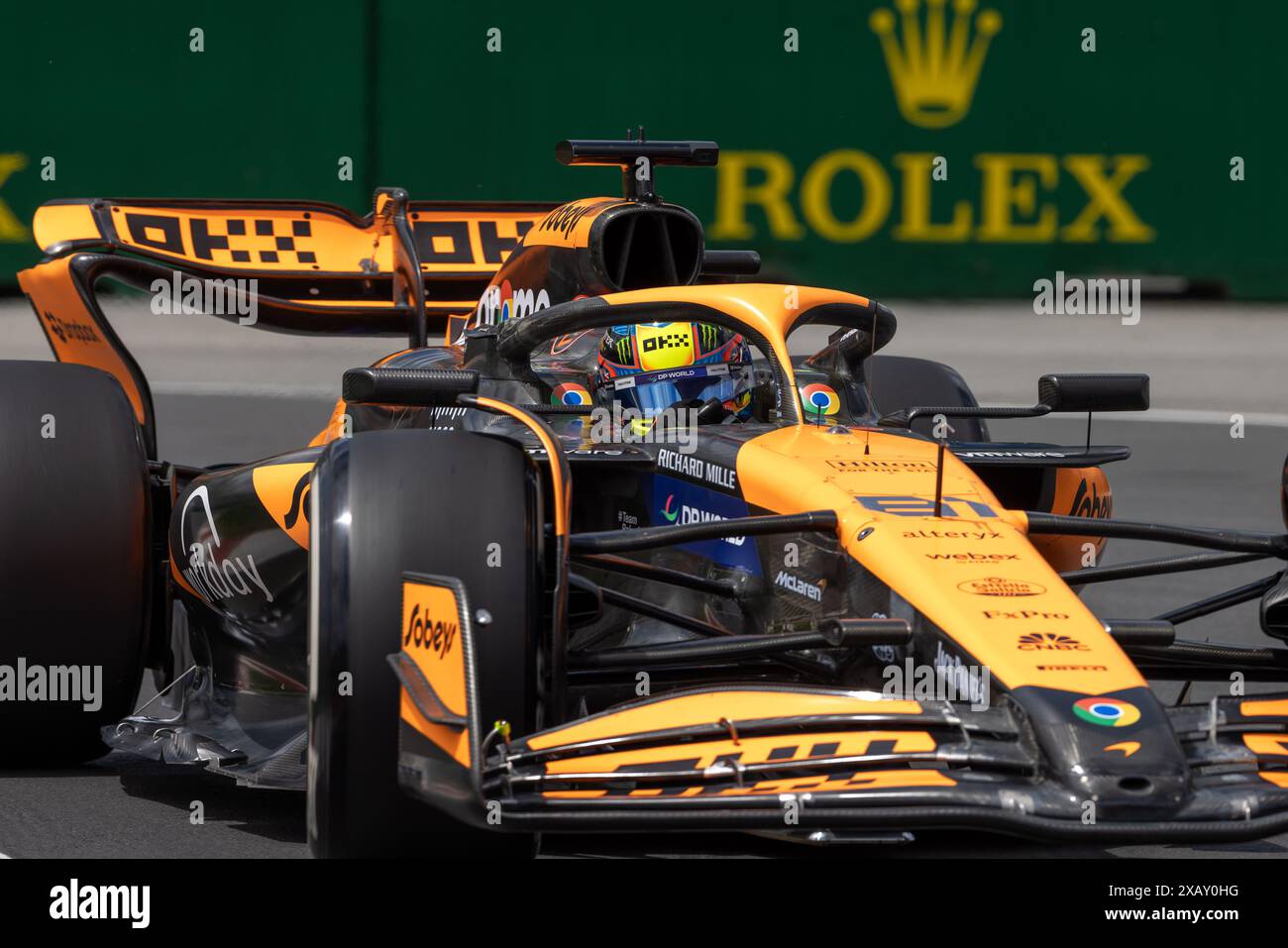 Montreal, Canada. 8 Jun, 2024. Oscar Piastri of Australia driving the ...