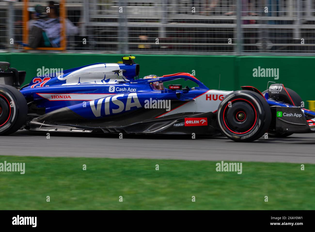 Montreal, Canada. 8 Jun, 2024. Yuki Tsunoda of Japan driving the (22 ...