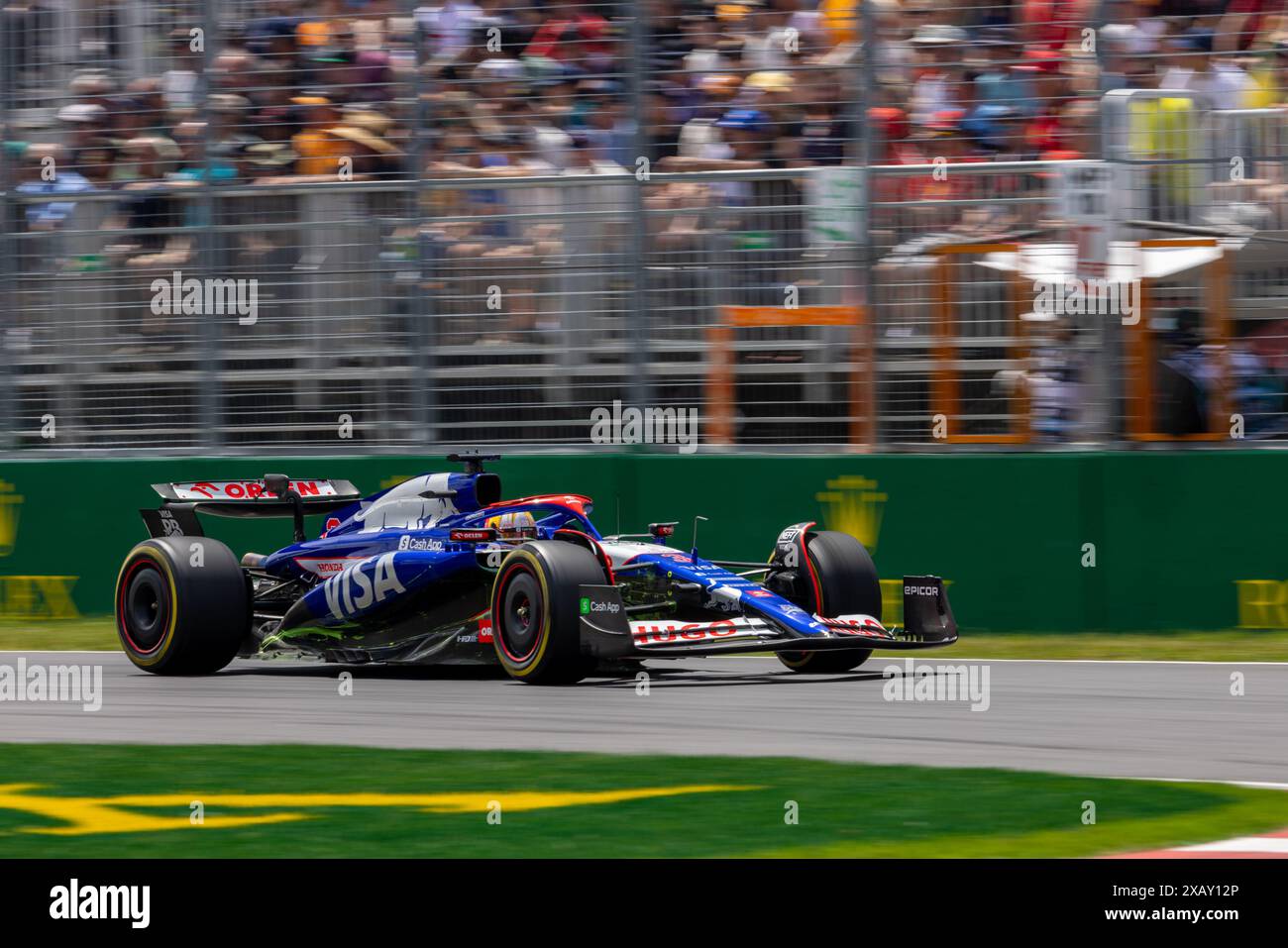 Montreal, Canada. 8 Jun, 2024. Daniel Ricciardo of Australia driving ...