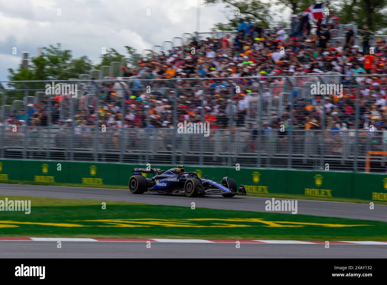 Montreal, Canada. 8 Jun, 2024. Logan Sargeant of United States driving ...