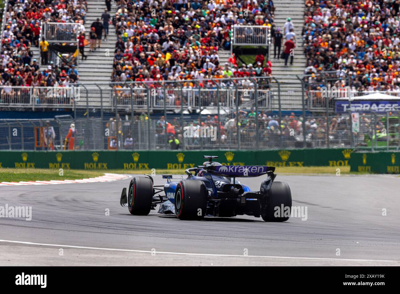 Montreal, Canada. 8 Jun, 2024. Alexander Albon of Thailand driving the ...