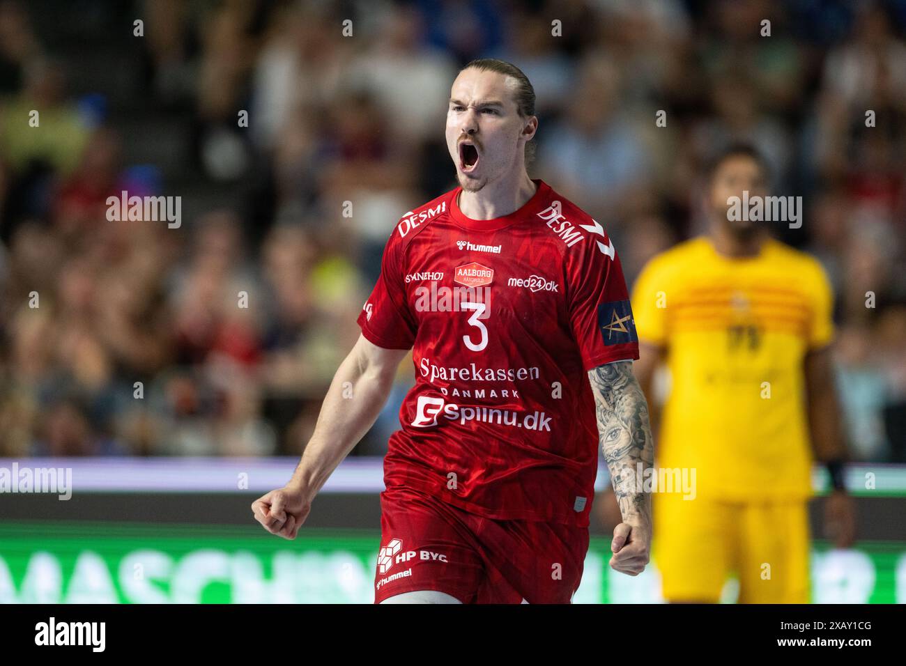 Cologne, Germany. 09th June, 2024. Handball: Champions League, Aalborg HB - FC Barcelona, Final ...