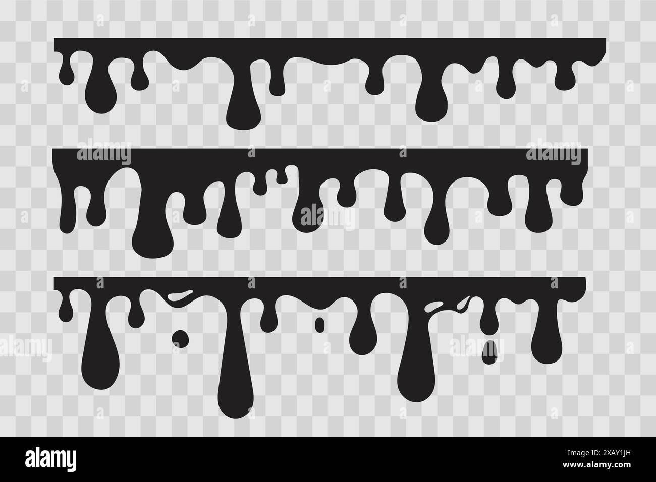 Dripping Paint molten splash, liquid flow abstract shape stain isolated ...