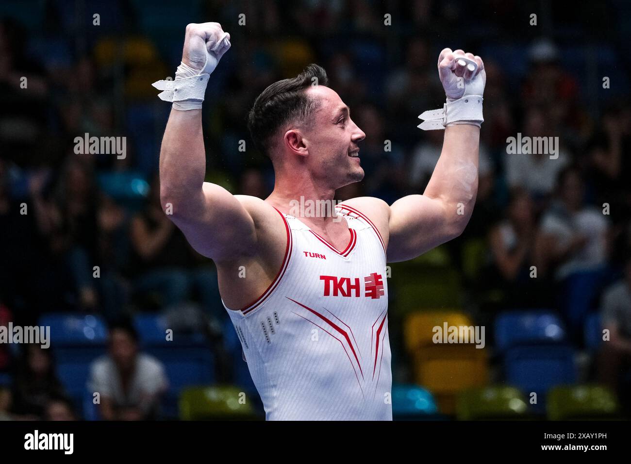 Andreas Toba (Turn-Klubb zu Hannover) turnt an den Ringen, Die Finals ...