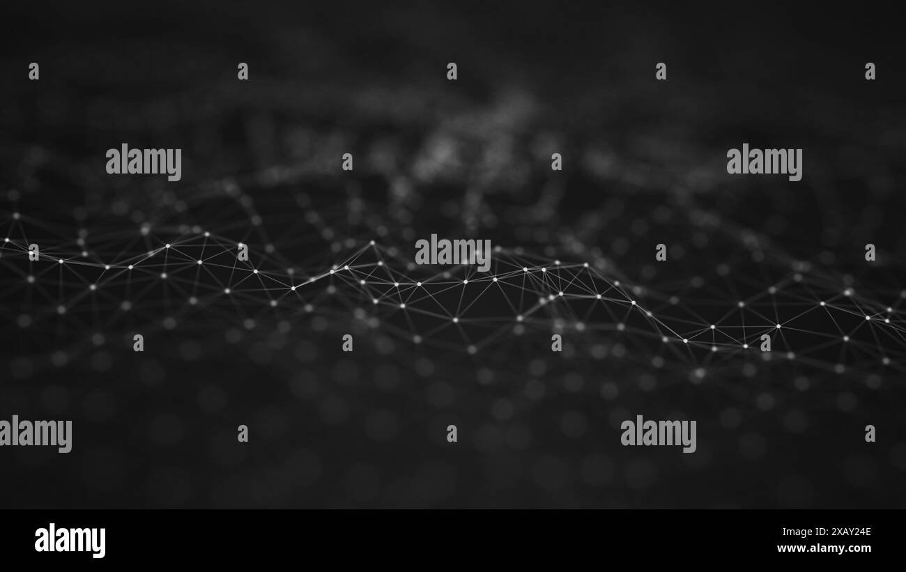 Cyber network connection structure technology hi-res stock photography ...