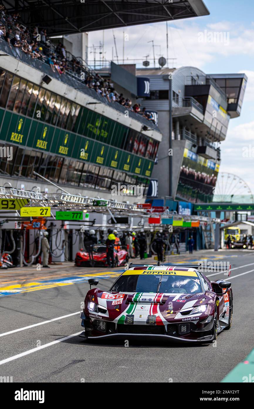 Le Mans, France, June 09 2024#155 Spirit Of Race (CHE) Ferrari 296 ...