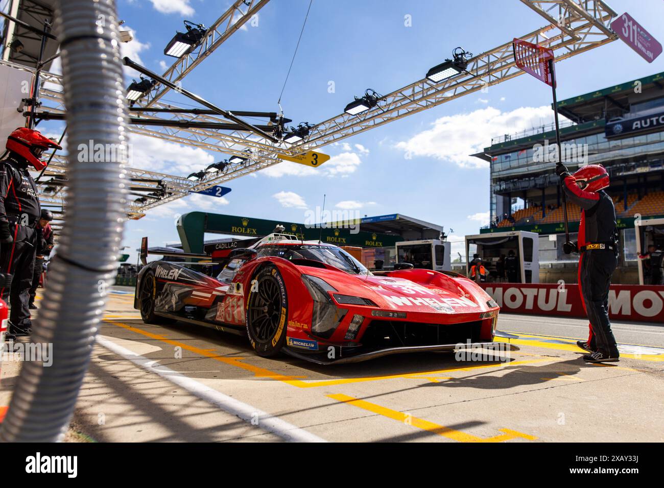 Le Mans, France. 09th June, 2024. 311 DERANI Luis Felipe (bra), AITKEN Jack (gbr), DRUGOVICH ...