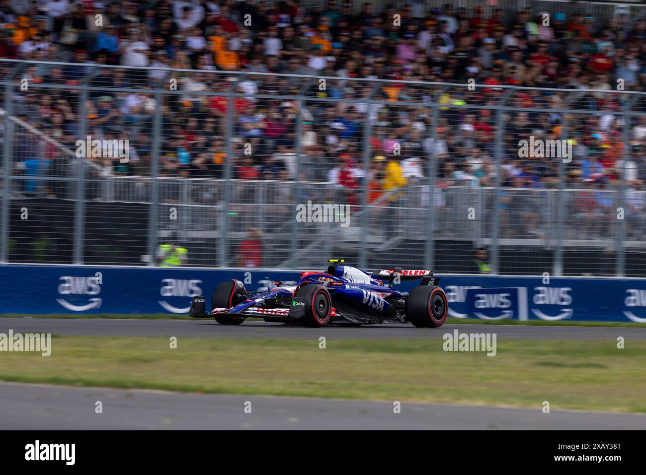 Montreal, Canada. 8 Jun, 2024. Yuki Tsunoda of Japan driving the (22 ...