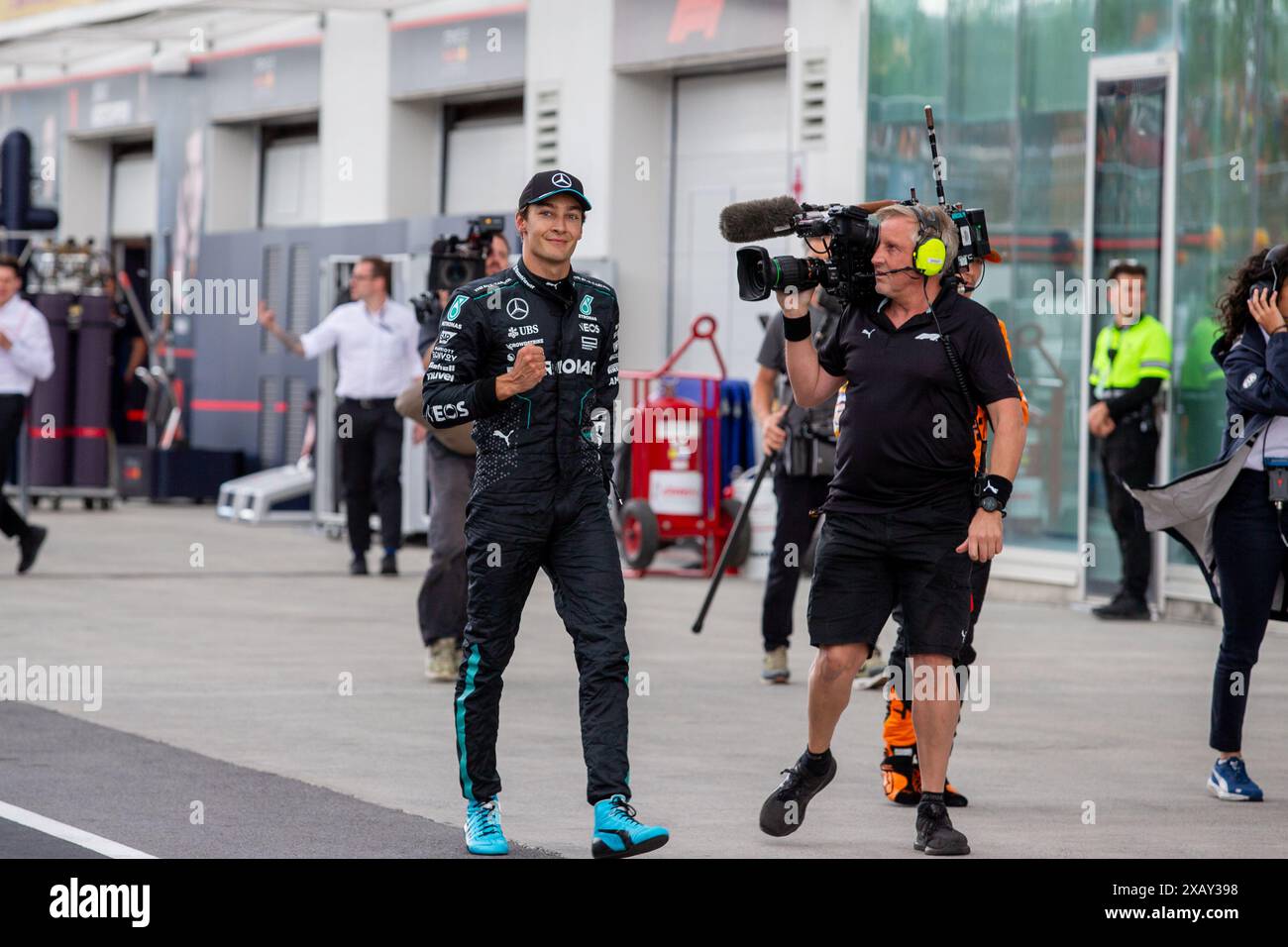 Alex albon lando norris george russell hi-res stock photography and ...