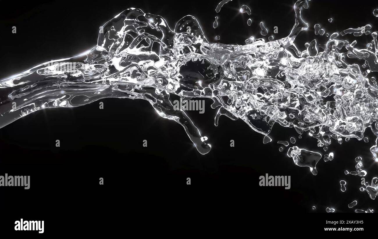 Water jet stream spray effect realistic cosmetic mist liquid super 3d ...