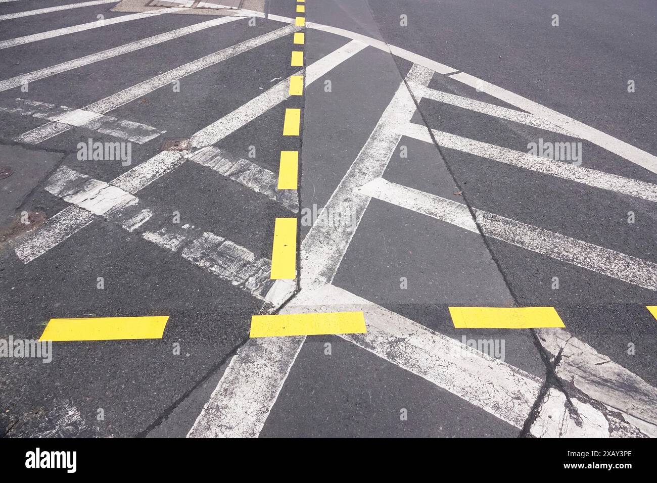 Road marking, Germany Stock Photo - Alamy