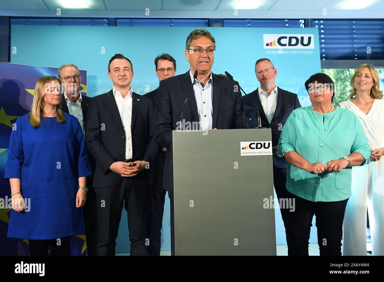 CDU-Wahlparty zur Europawahl 2024 am 09.06.2024 in der Landesgeschäftsstelle CDU NRW in ...