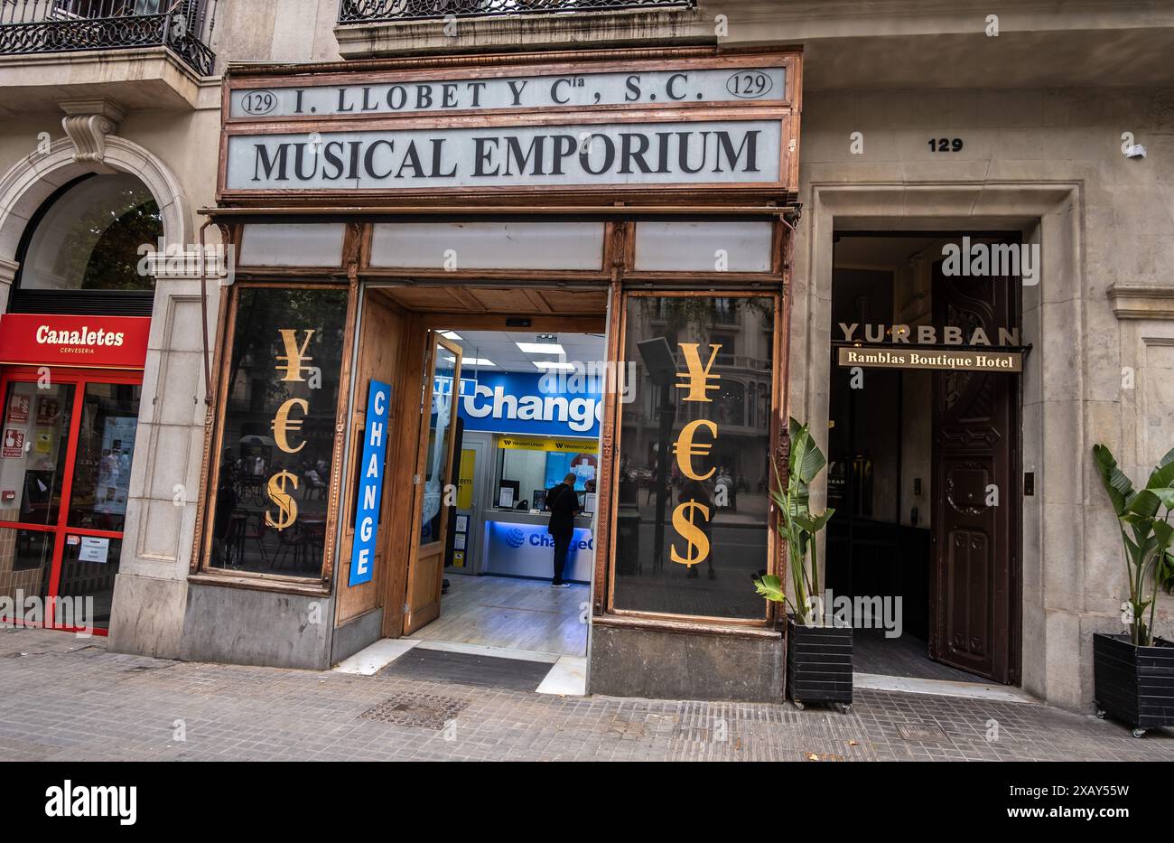 The popular music store Musical Emporium now occupied by a currency ...