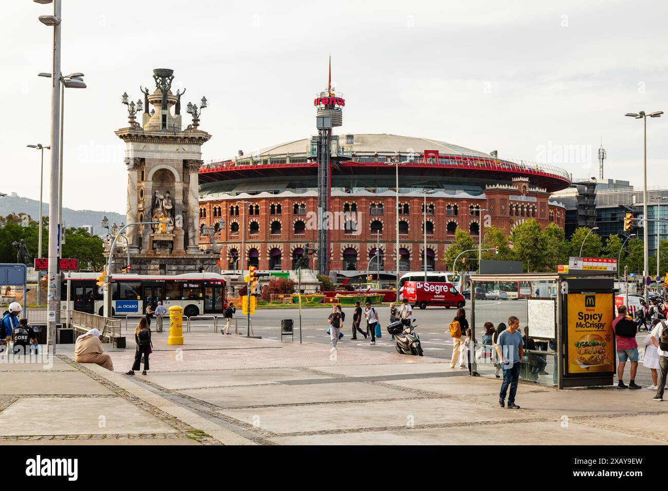 Barcelona Arena, Plaza de toros de las Arenas, Barcelona, Spain Stock ...