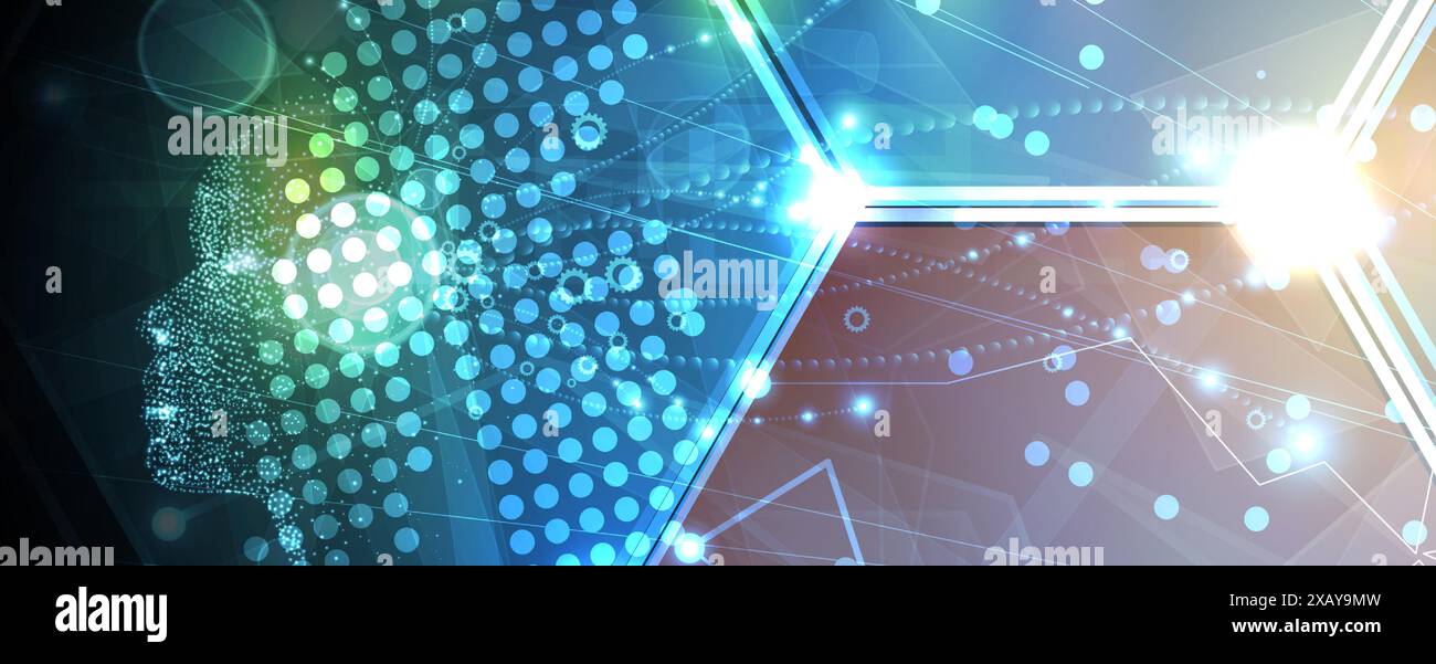 Abstract Artificial intelligence. Cloud computing. Machine learning ...