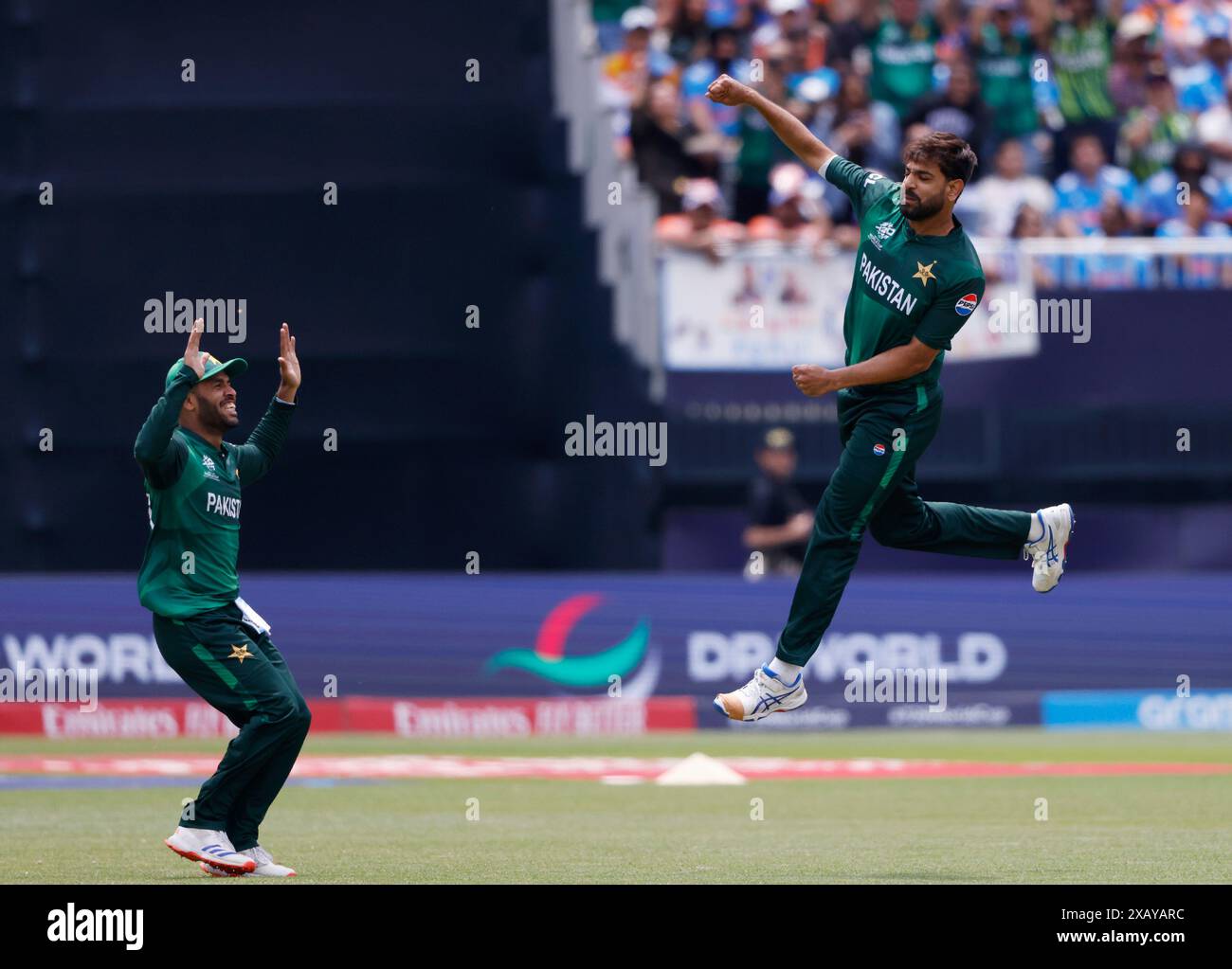 Eisenhower Park, United States. 09th June, 2024. Pakistan's Haris Rauf ...