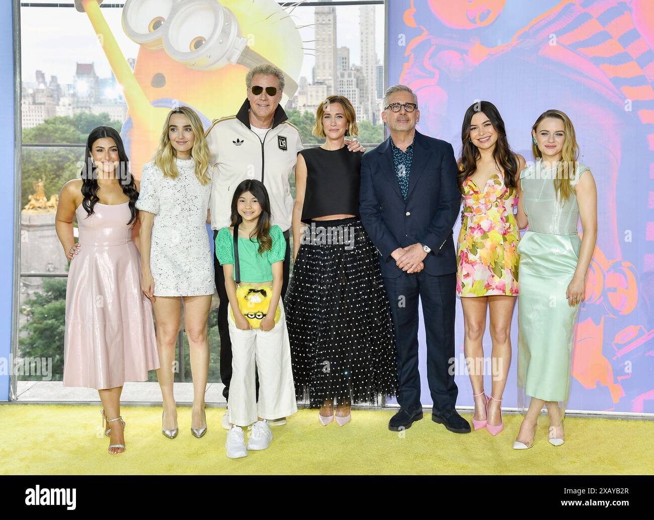 Cast members, from left, Dana Gaier, Chloe Fineman, Will Ferrell ...