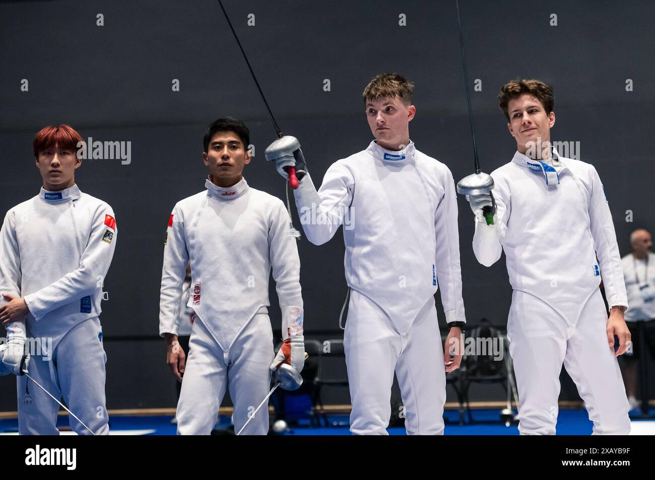Czech Filip Houska and Matous Tuma in action during the Men's Relay in ...