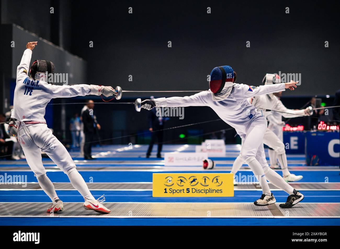 Czech Filip Houska and Matous Tuma in action during the Men's Relay in ...
