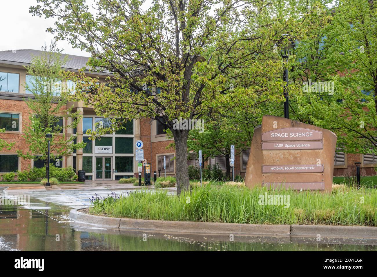 BOULDER, CO, USA - MAY 12, 2024: LASP Space Science building at the ...