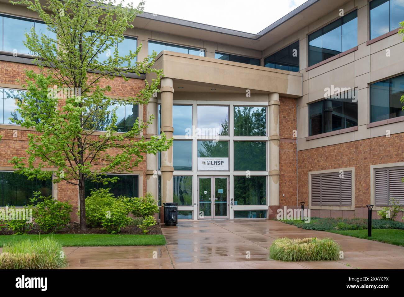 BOULDER, CO, USA - MAY 12, 2024: LASP Space Science building at the ...