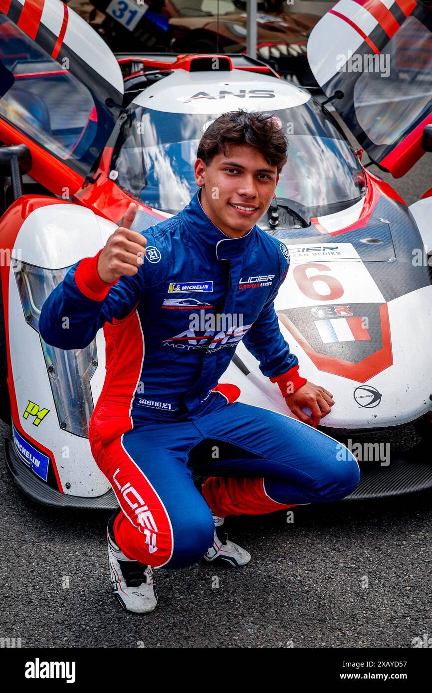 Le Mans, France. 09th June, 2024. SEGRET Iko (fra), ANS Motorsport, Ligier JS P4, portrait ...