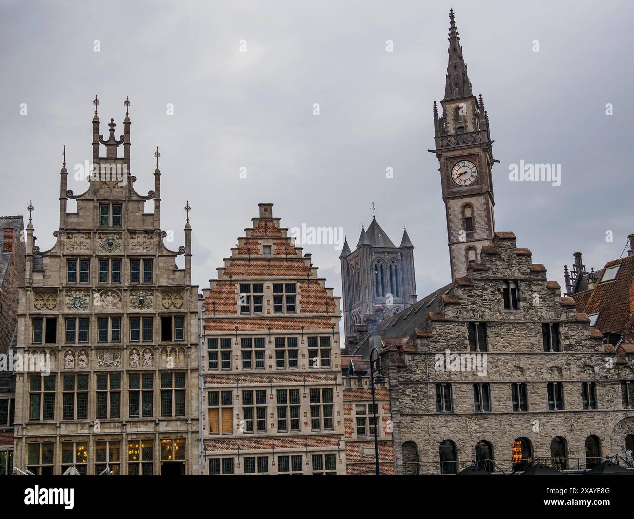 Belgian gothic facades hi-res stock photography and images - Alamy