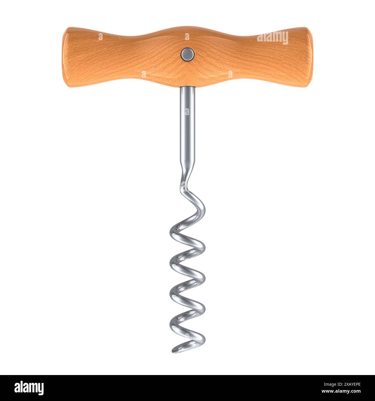 Basic Corkscrew, 3D rendering isolated on white background Stock Photo ...