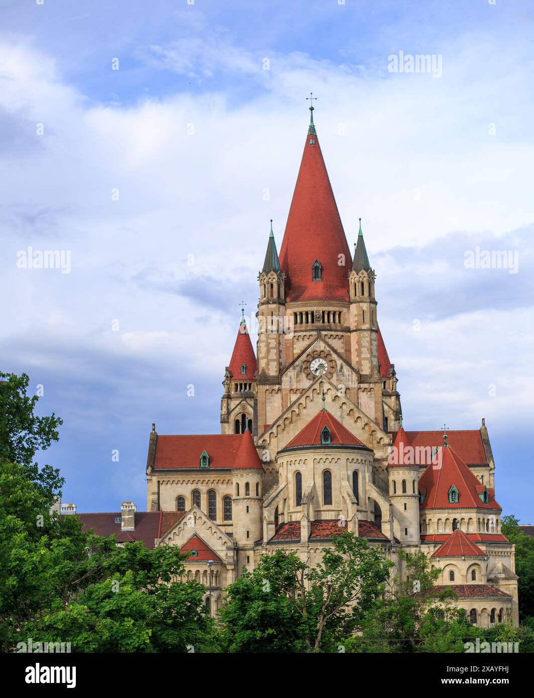 Vienna, Austria, 24-05-24. St. Francis of Assisi Church, also known as ...