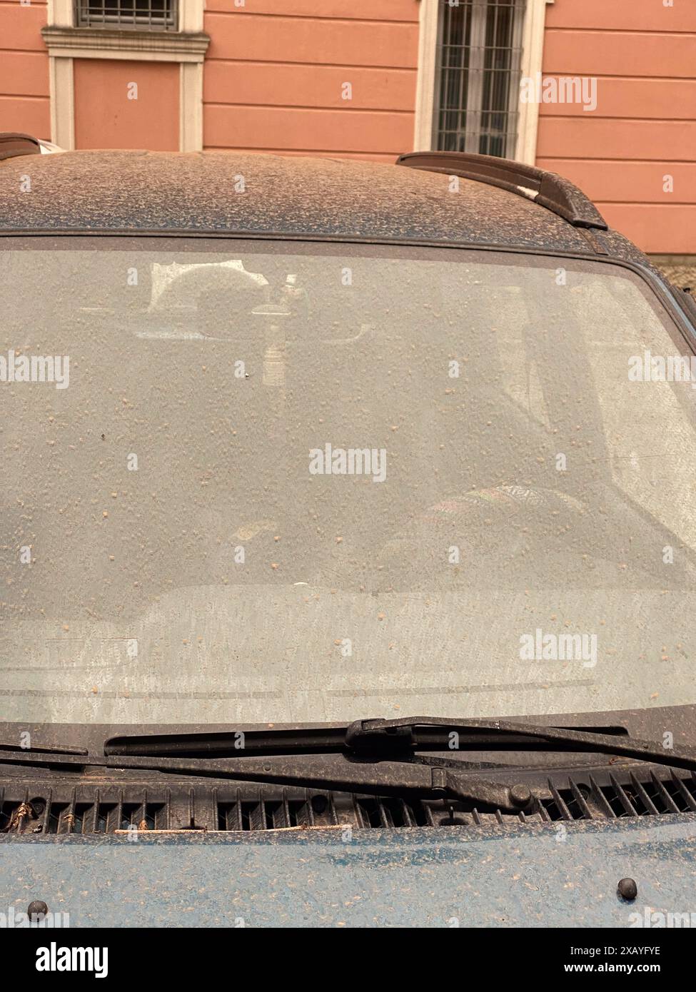 Cremona, Italy - June 9th 2024 Thick layer of dust is covering the ...