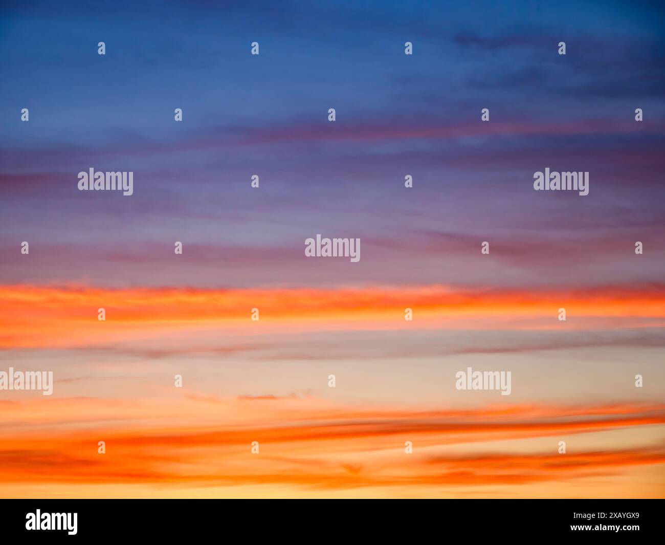 Natures canvas displaying an array of sunset colors, instilling peace ...