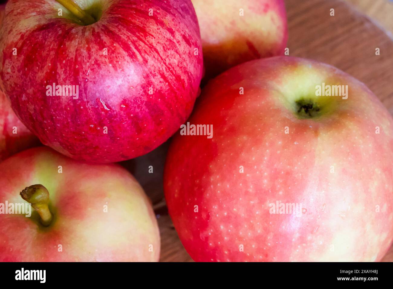 Organic Apple Selection. A group of red apples, ideal for organic ...