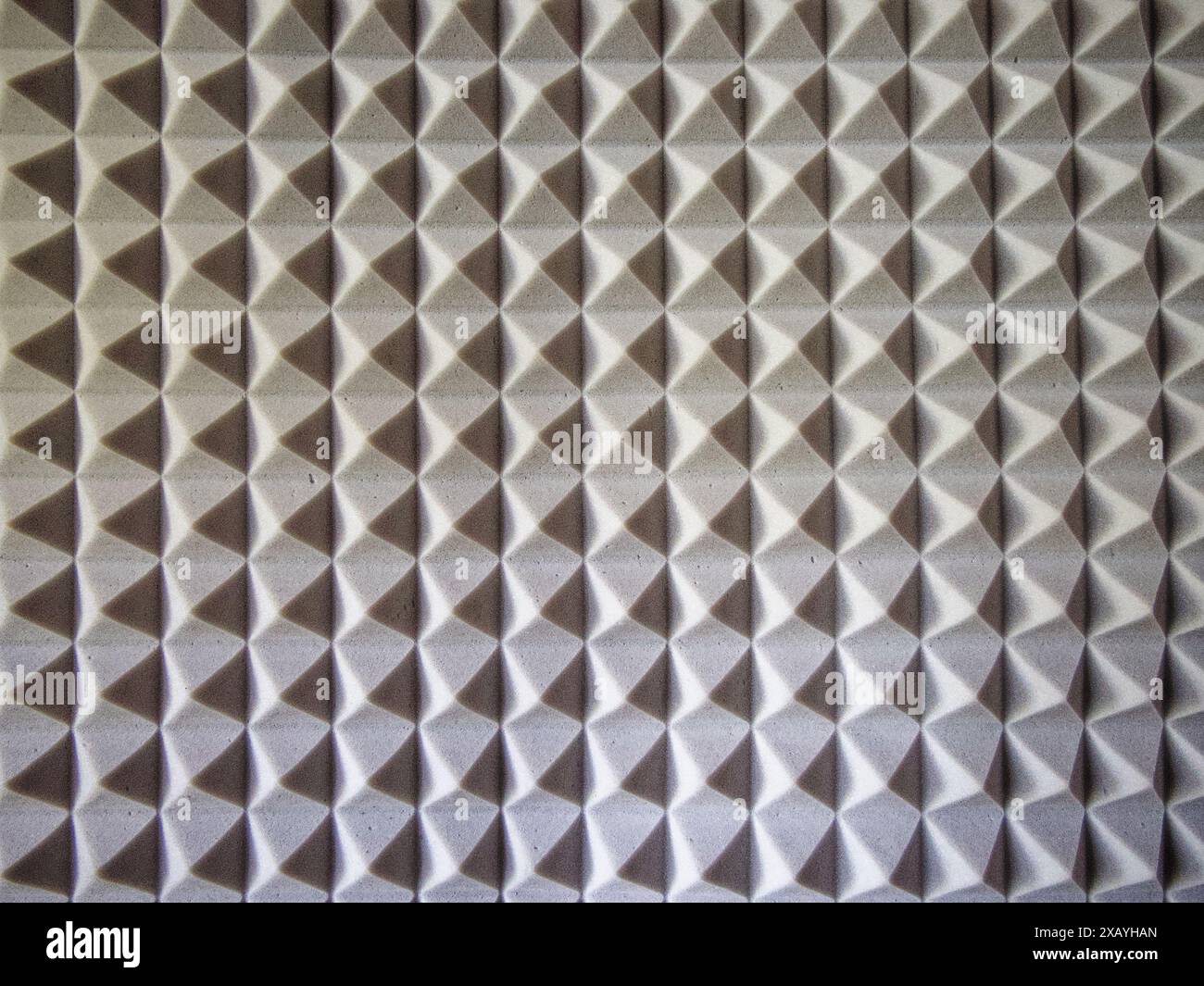 Studio Soundproofing. Acoustic panels with pyramid texture in grey ...