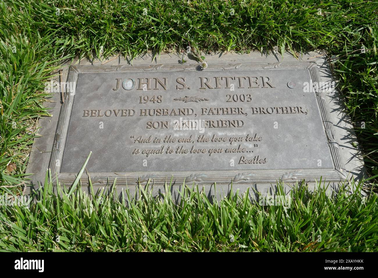 Los Angeles, California, USA 6th June 2024 Actor John Ritter Grave in ...