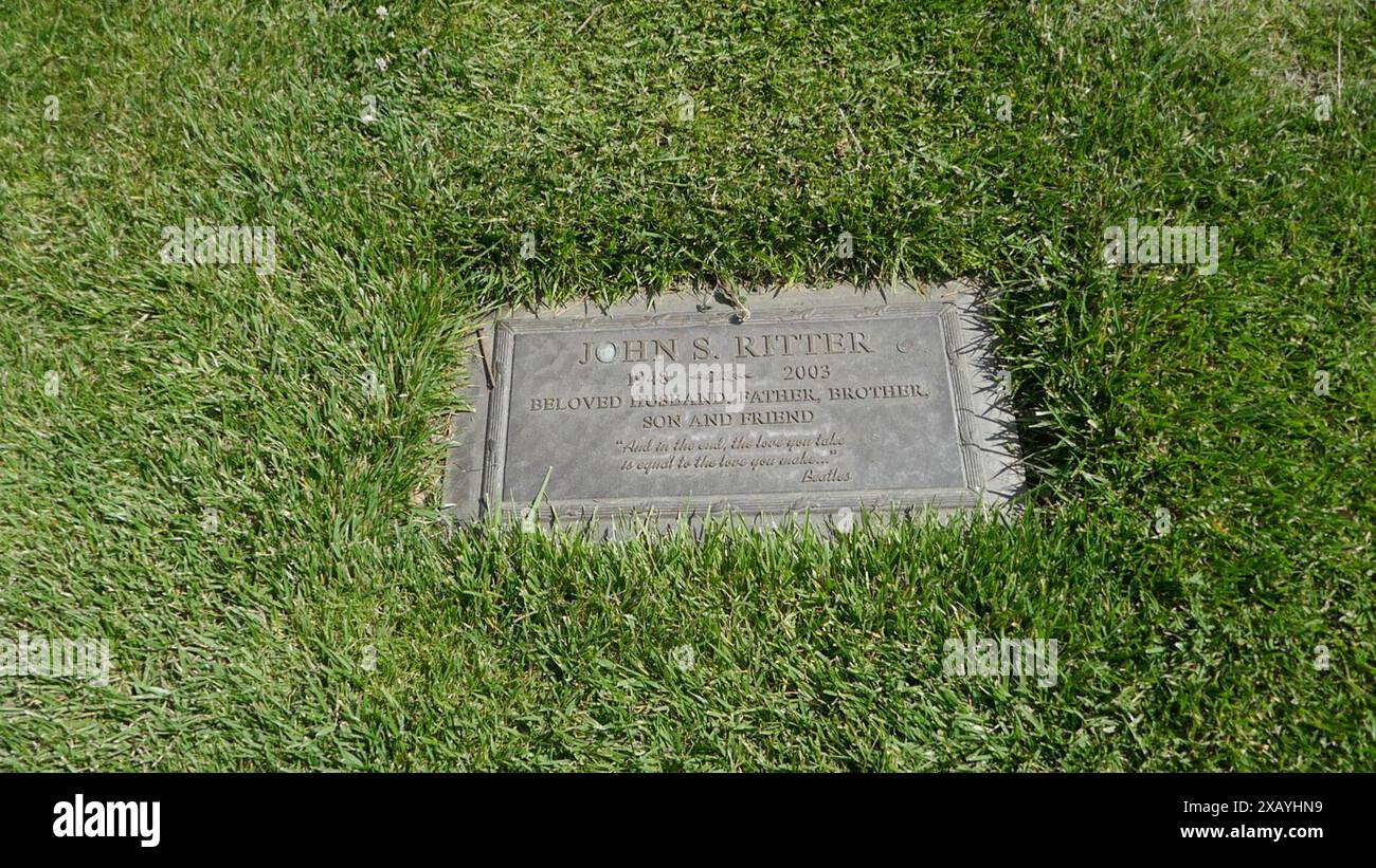Los Angeles, California, USA 6th June 2024 Actor John Ritter Grave in ...