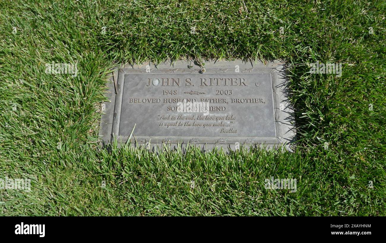 Los Angeles, California, USA 6th June 2024 Actor John Ritter Grave in ...