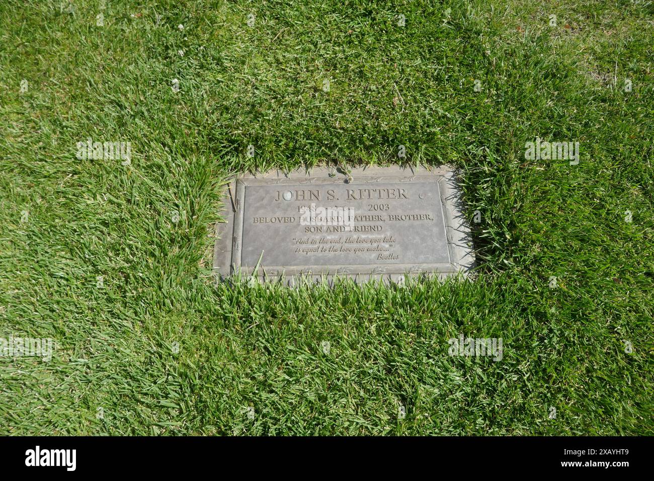 Los Angeles, California, USA 6th June 2024 Actor John Ritter Grave in ...