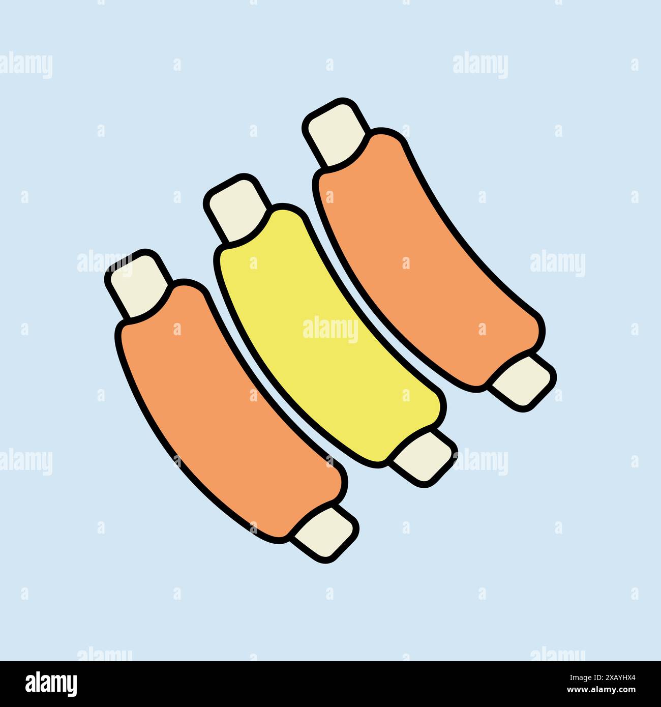 Ribs food meat flat icon. Farm animal sign. Graph symbol for your web ...