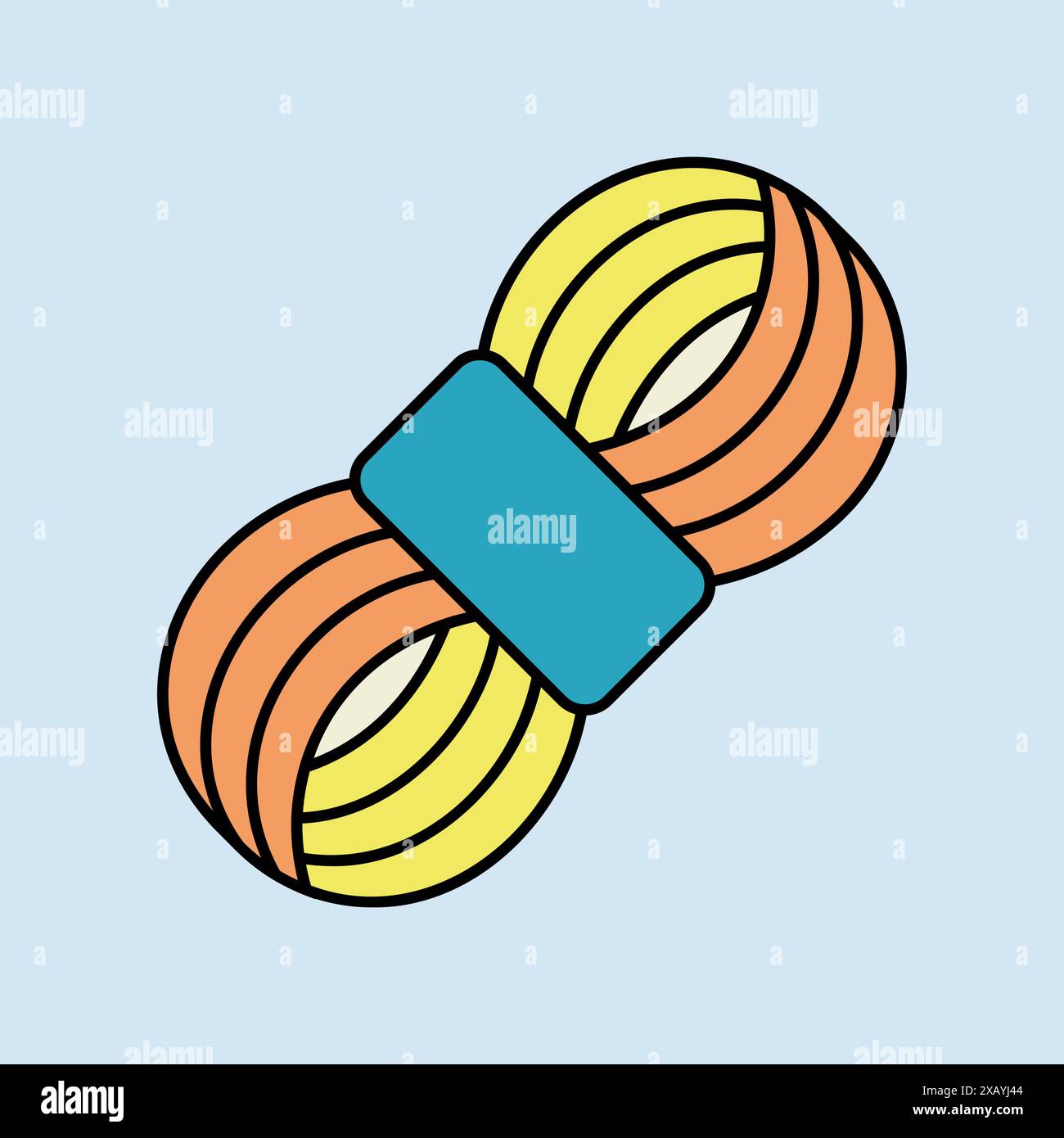 Roll of yarn flat icon. Farm animal sign. Graph symbol for your web ...