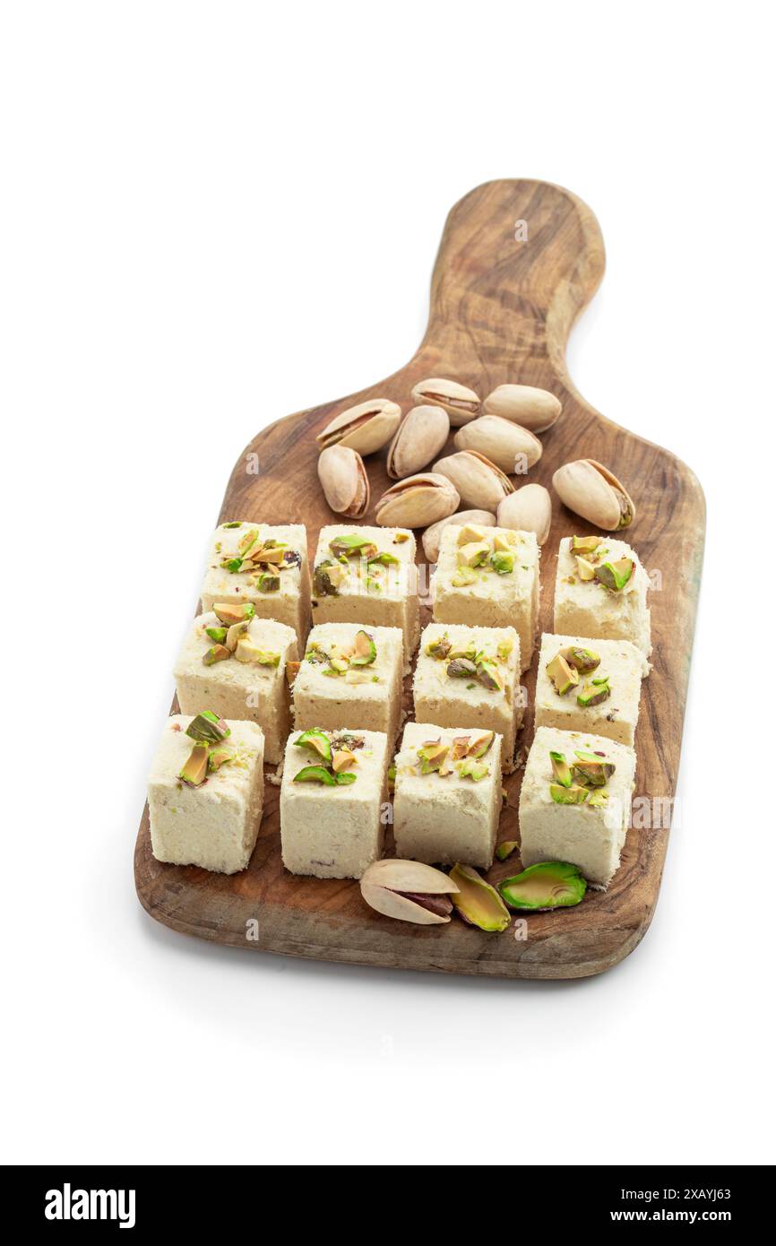 Turkish pismaniye dessert cotton candy isolated on white Stock Photo ...