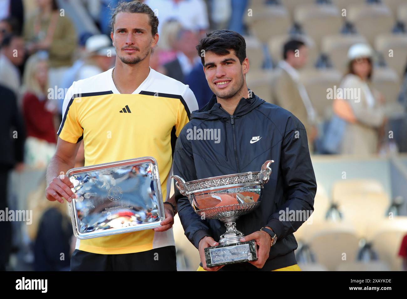 Roland Garros, Paris, France. 9th June, 2024. 2024 French Open Tennis tournament, Day 15; Winner ...
