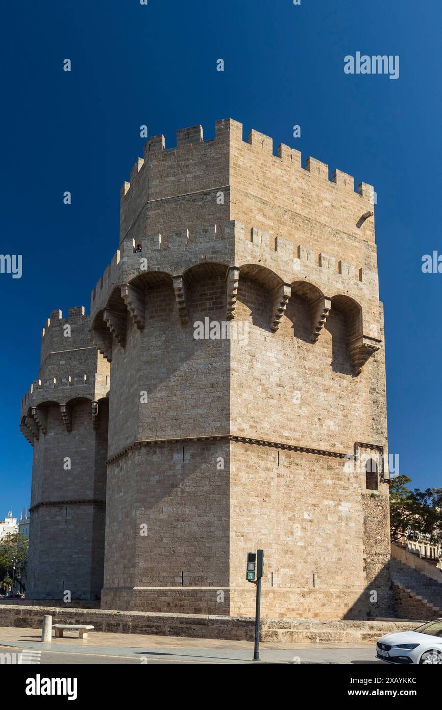 Valencia, Spain - 23 May 2024, Serrans Gate or Serrans Towers (Torres ...