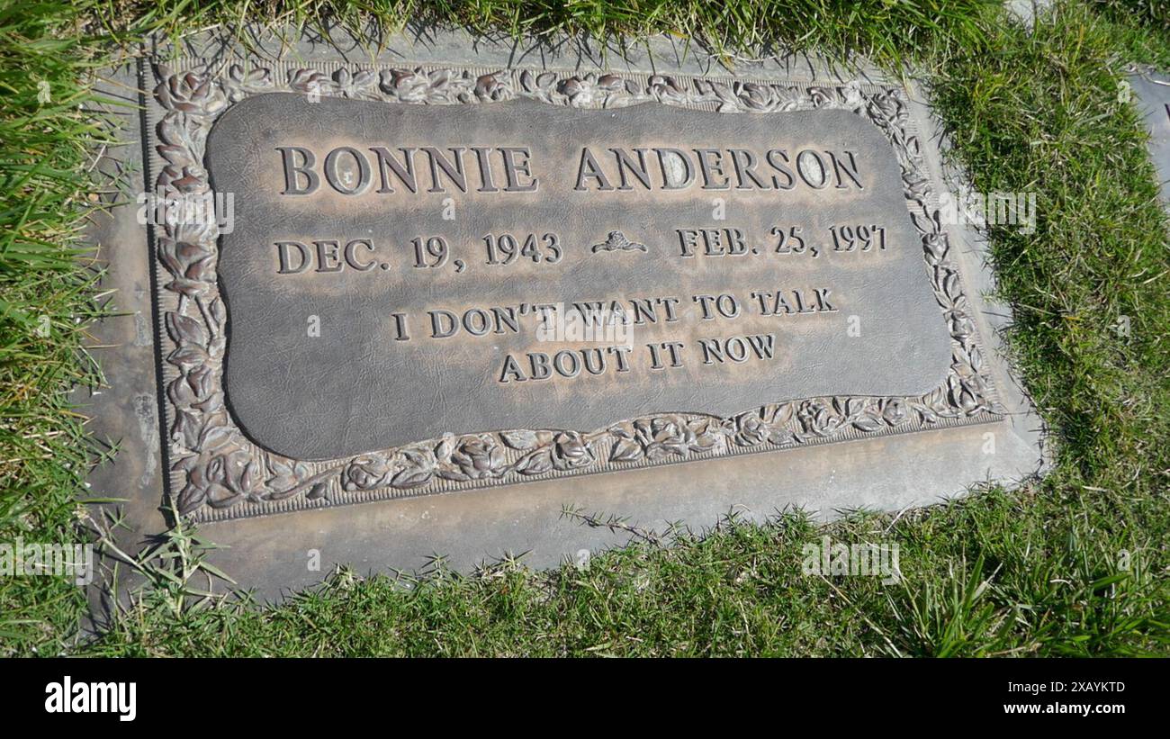 Los Angeles, California, USA 6th June 2024 Bonnie Anderson Grave ( I ...
