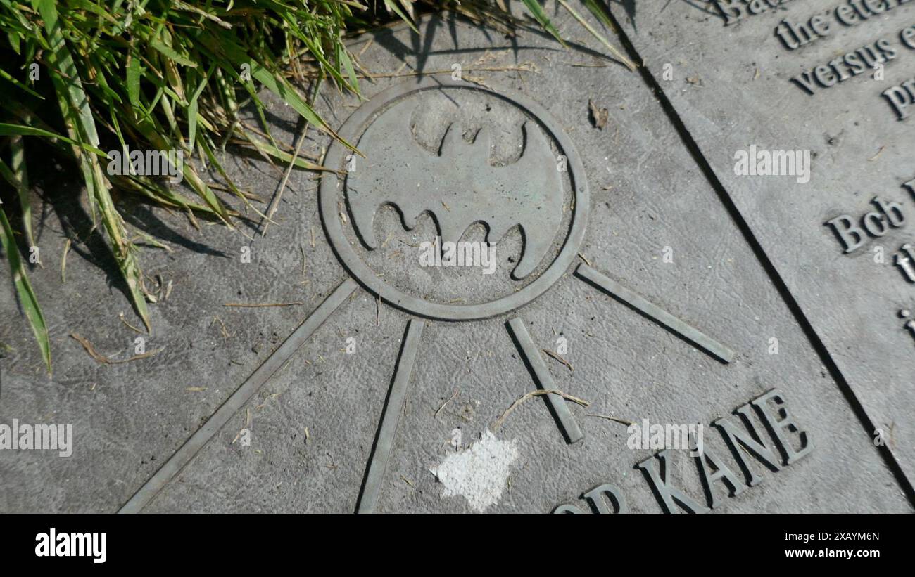 Los Angeles, California, USA 6th June 2024 Bob Kane Grave in Court of ...