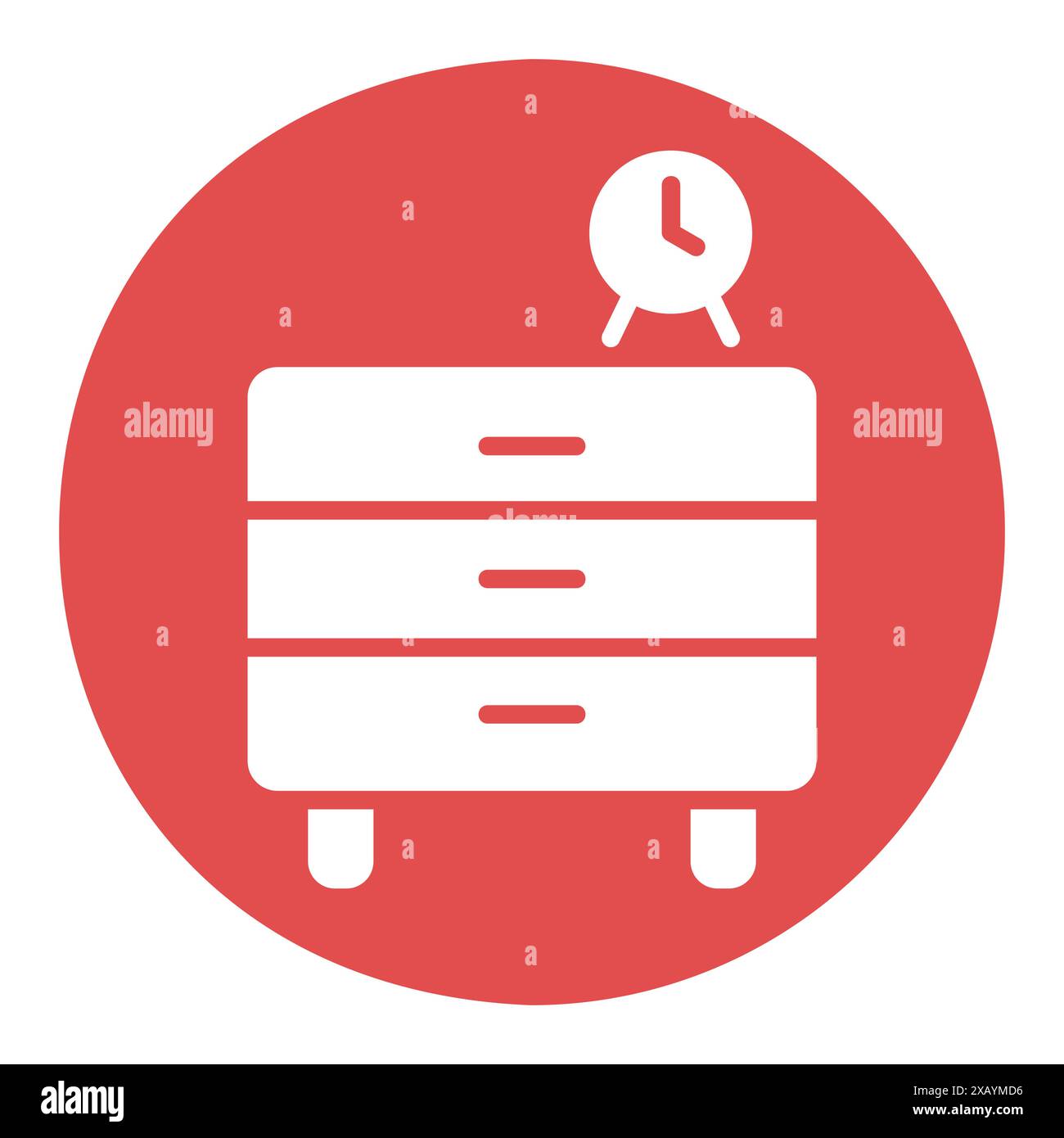 Modern shelf alarm clock Cut Out Stock Images & Pictures - Alamy