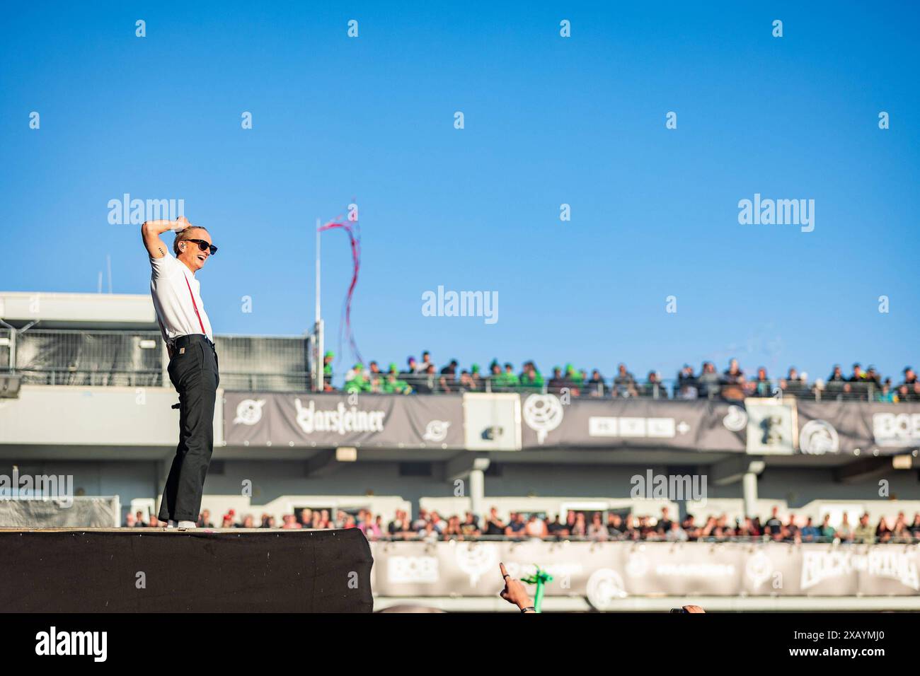 Rock am Ring 2024, Tag 3, 9.6.2024 Die Chemnitzer Band Kraftklub mit ...