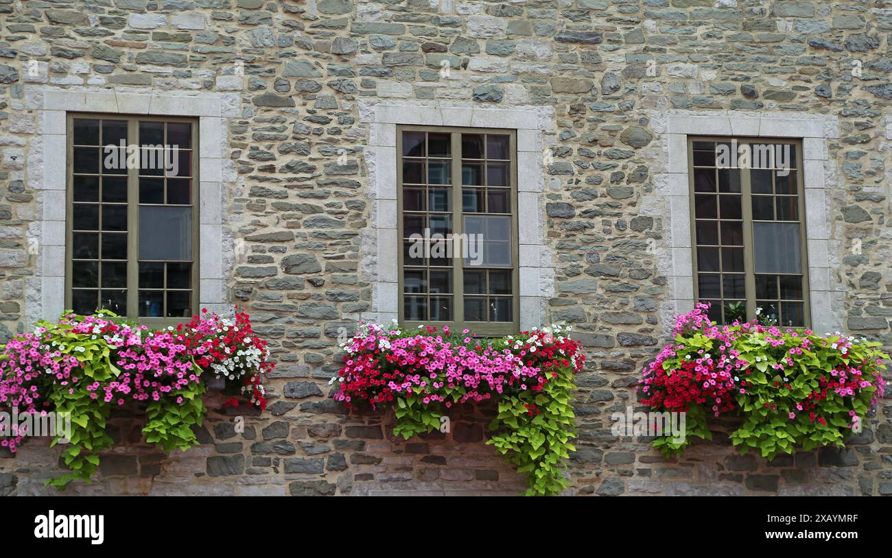 Windows old house flowers hi-res stock photography and images - Alamy