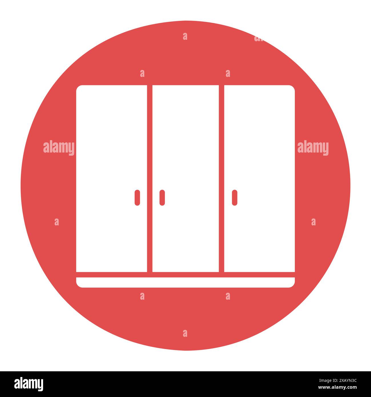 Cupboard vector solid icon. Graph symbol for furniture, web site and ...