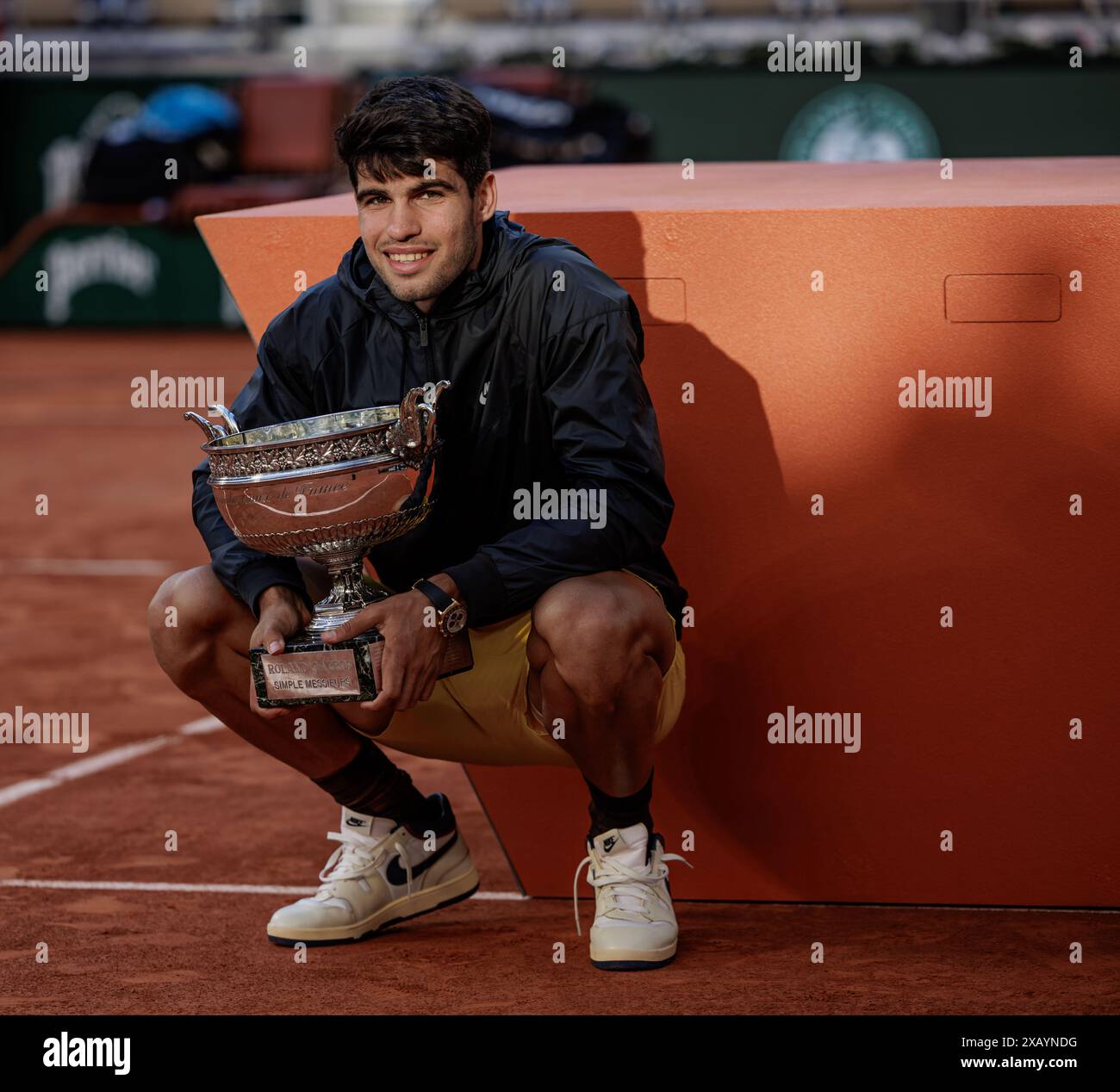 Carlos alcaraz esp with the musketeers cup hi-res stock photography and ...