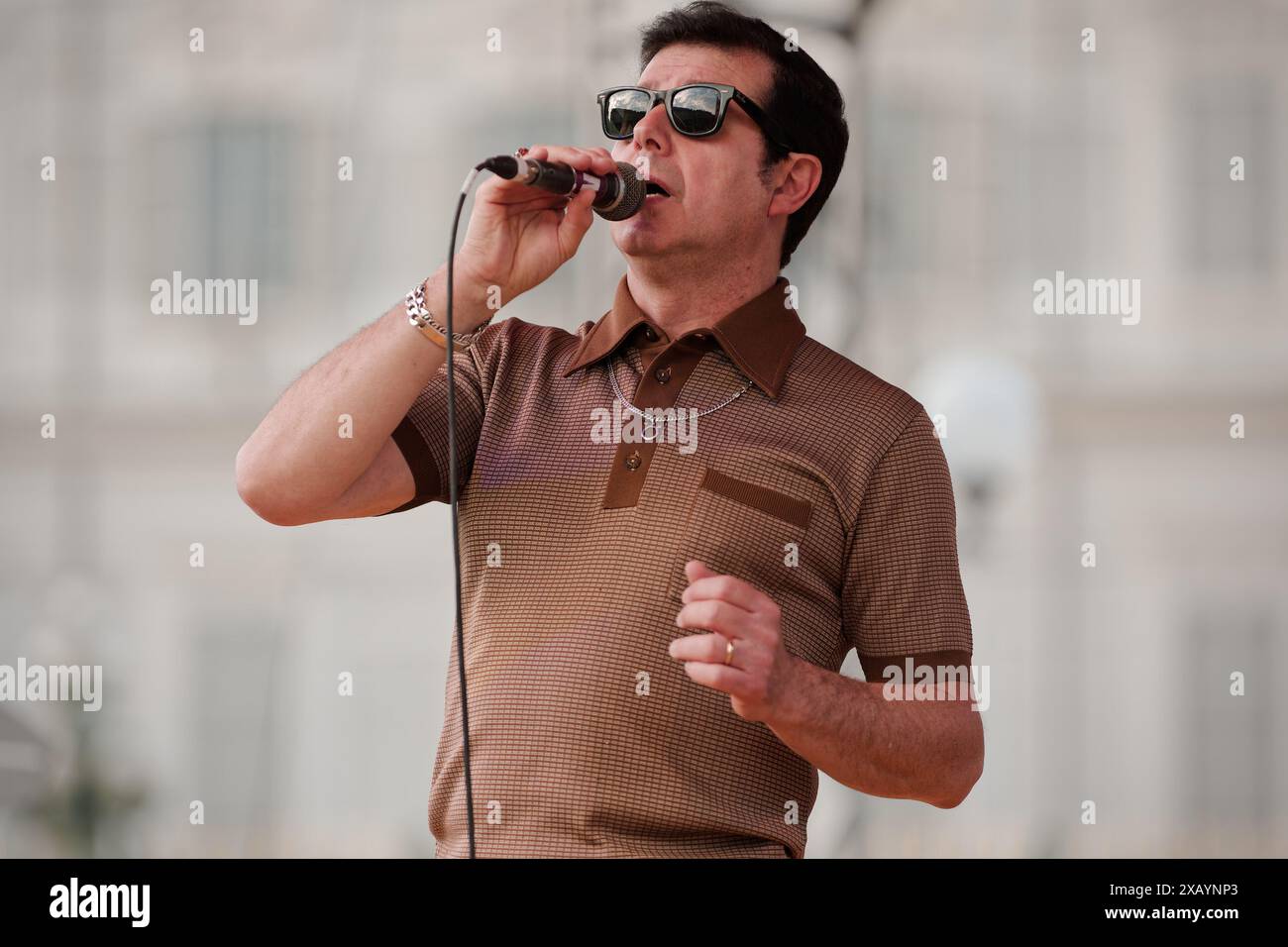 Oscar Giammarinaro (also known as oSKAr) of the Statuto Italian Ska ...